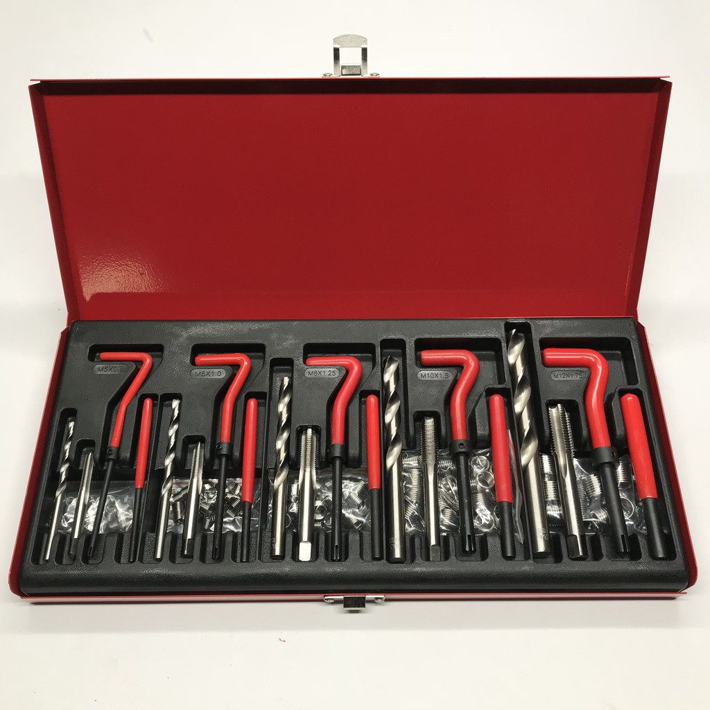 Skru Thread Repair Kit 15/30/88/131Pcs HSS Drill Helicoil Metric ...