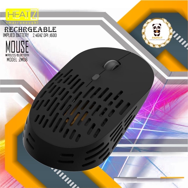 HZ Heatz Ultra Rechargeable Wireless + Bluetooth Mouse ZM06 | Shopee ...