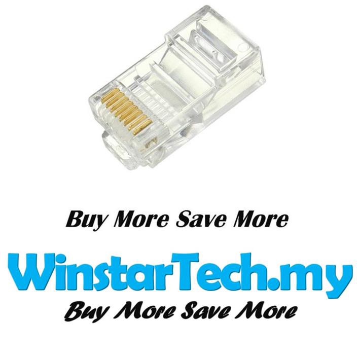 1PC High Quality RJ45 CAT5E Modular Plug Connector | Shopee Malaysia