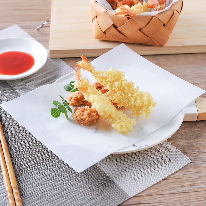 Sakura Tempura Paper (100 Sheets) / Food Oil Absorbing Cooking Paper ...