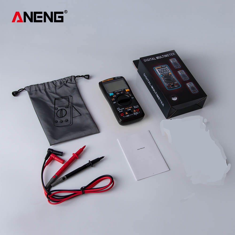 ANENG AN8008 Digital Multimeter 9999 counts True-RMS Square Wave ...