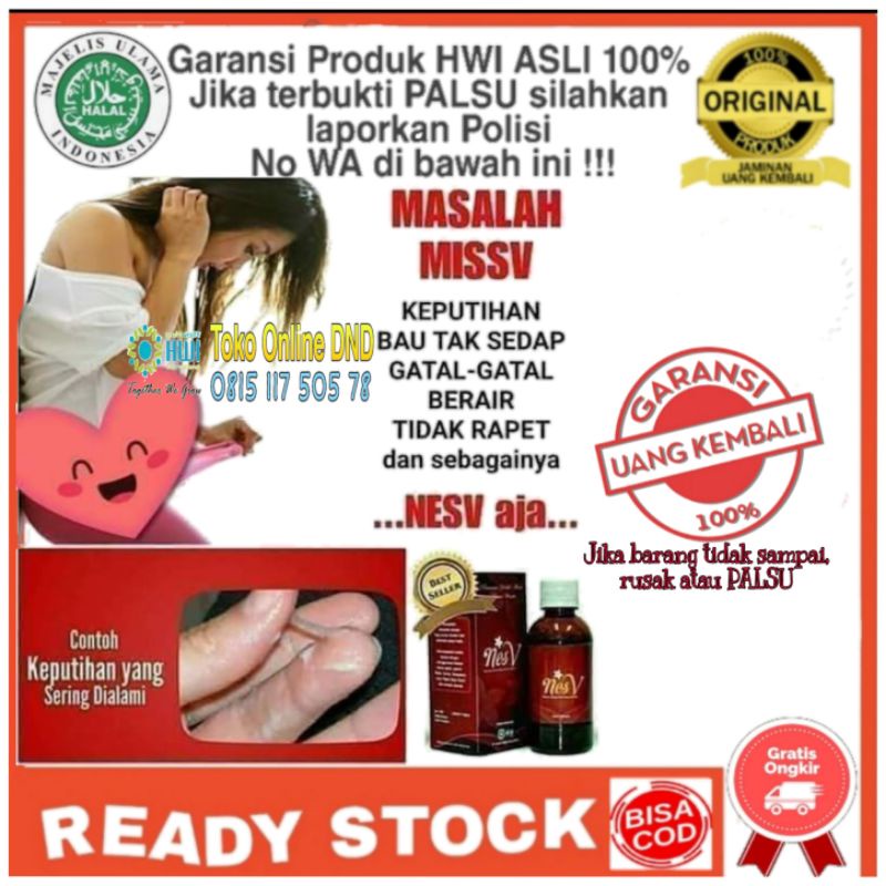 Nesv Original HWI Medicine for vaginal discharge, sensitive, itching, cervical cancer | Shopee ...