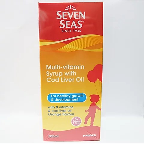 Seven Seas Multivitamin Syrup With Cod Liver Oil (100ml /500ml /500ml ...
