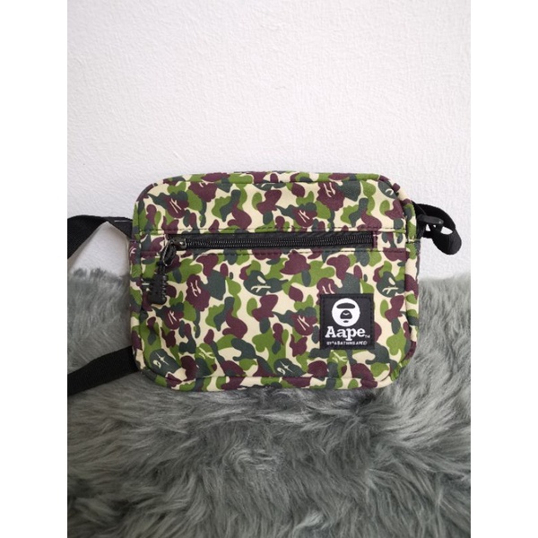 🔥Aape Sling Bag Kain Licin Tebal | Shopee Malaysia