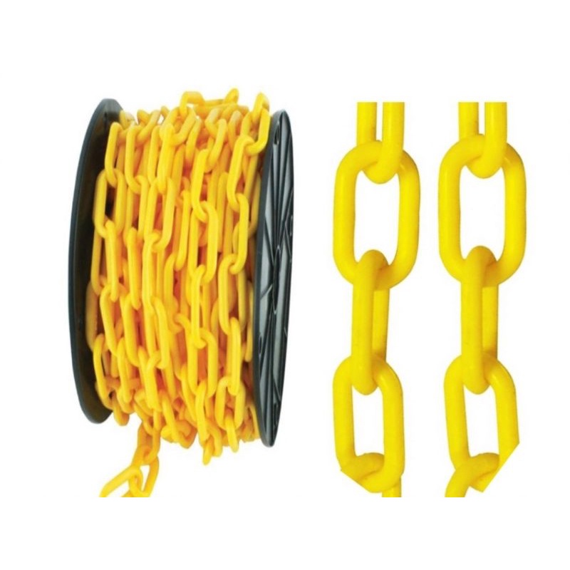 1 Meter Pvc Plastic link Chain (RED,YELLOW,WHITE) / Rantai Plastik ...