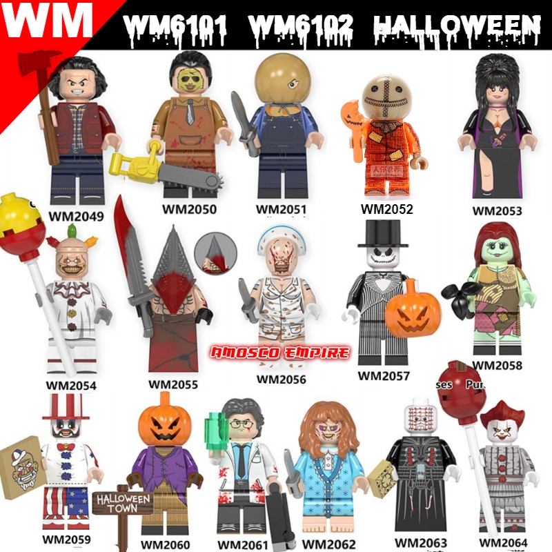 WM6101 WM6102 HALLOWEEN MINIFIGURE WM2049 2050 2051 2052 2053 2054 2055 ...