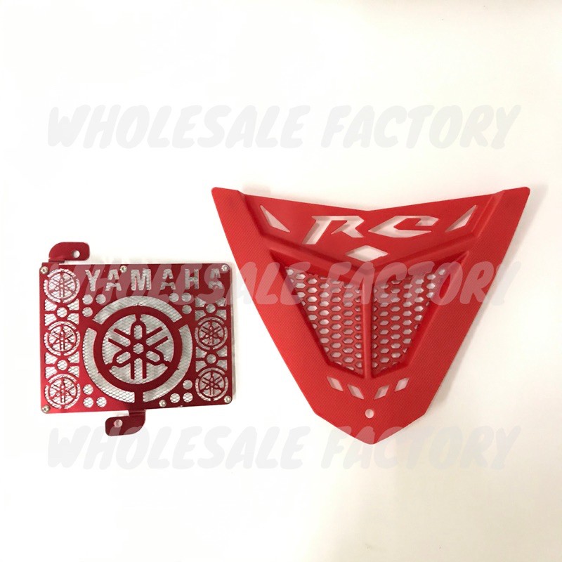 Radiator Cover Coolant Net Alloy Engine Cover Plastic Combo Set Yamaha ...