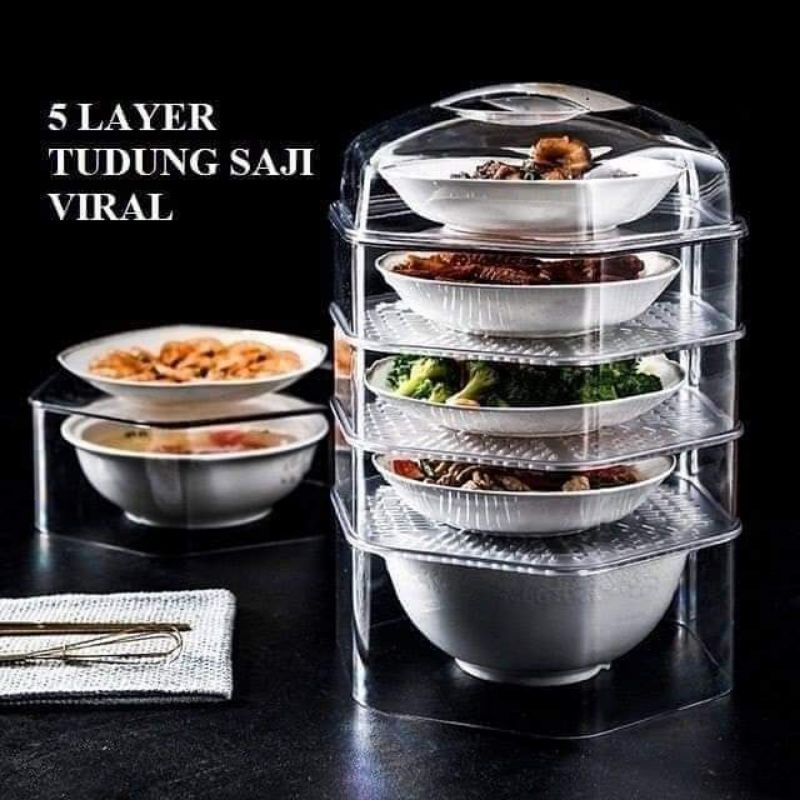 5 Layer Food Cover Hexagon Shape | Shopee Malaysia