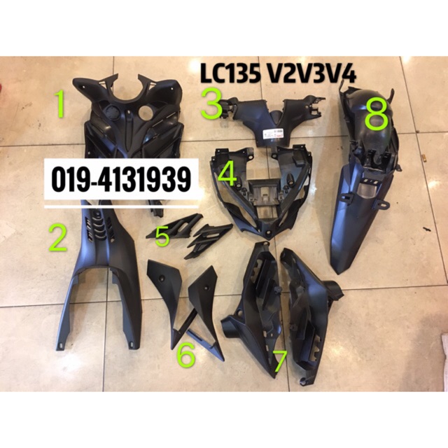 INNER YAMAHA ORIGINAL LC135 NEW LC 135 MAIN PIPE LOWER COVER FIN HORN ...