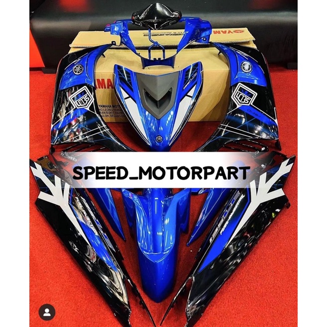 HLY Cover Set Exciter 2022 LC135 v2/v3/V4/V5/V6/V7 Blue Robot / Black ...