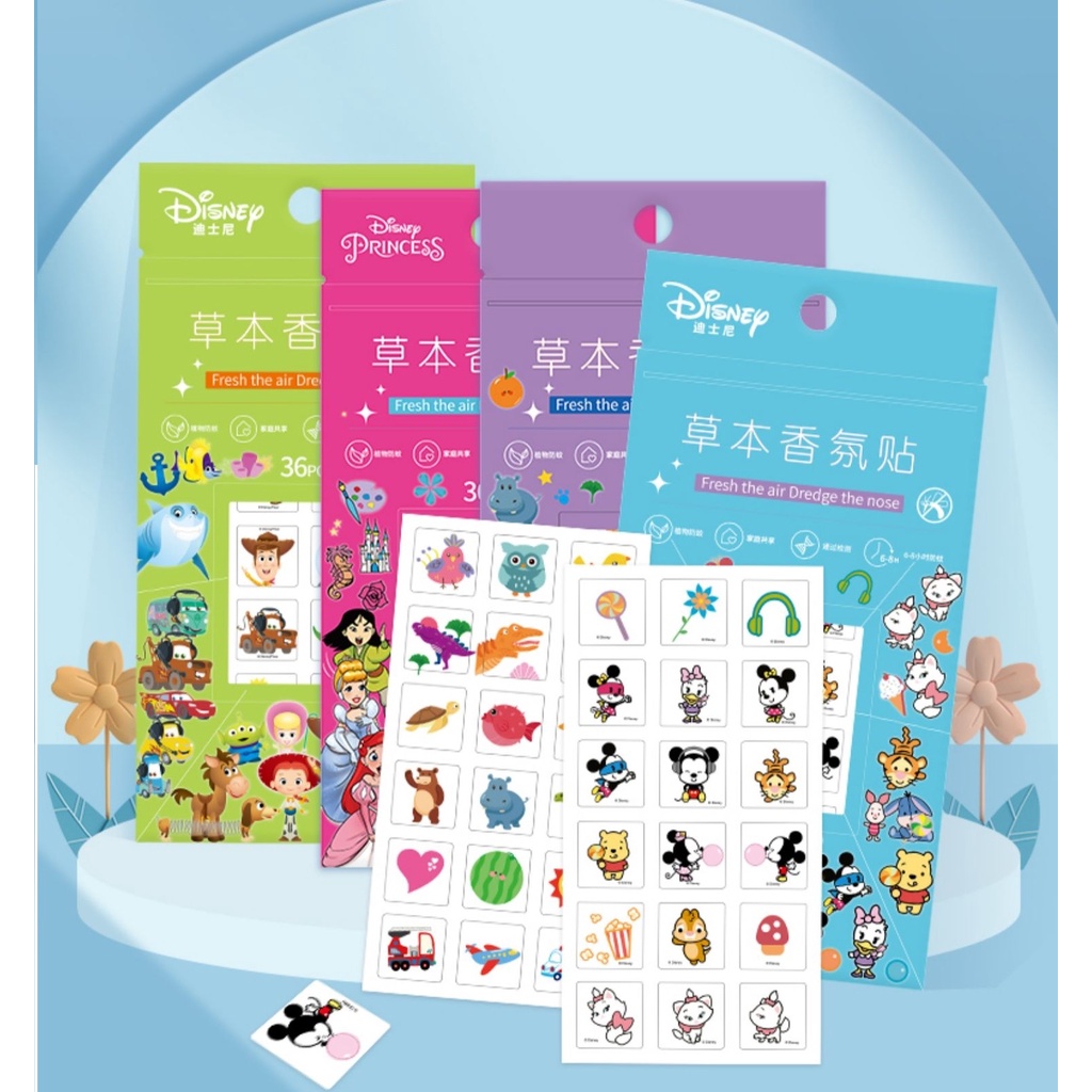 36pcs Mosquito Repellent Patch Sticker Disney Princess / Toy Story ...