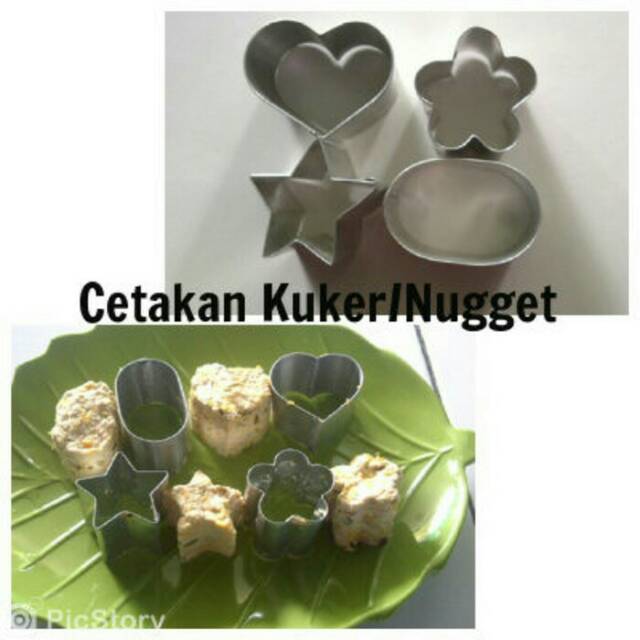 Nugget Mold Set (4 Shapes Contents), Cookie Biscuits | Shopee Malaysia