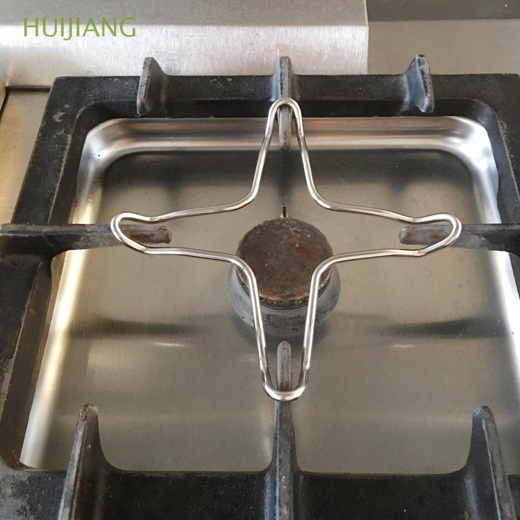 HUIJIANG Quadrangle Pot Stand Silvery Iron Stove Ring Pans Rack ...