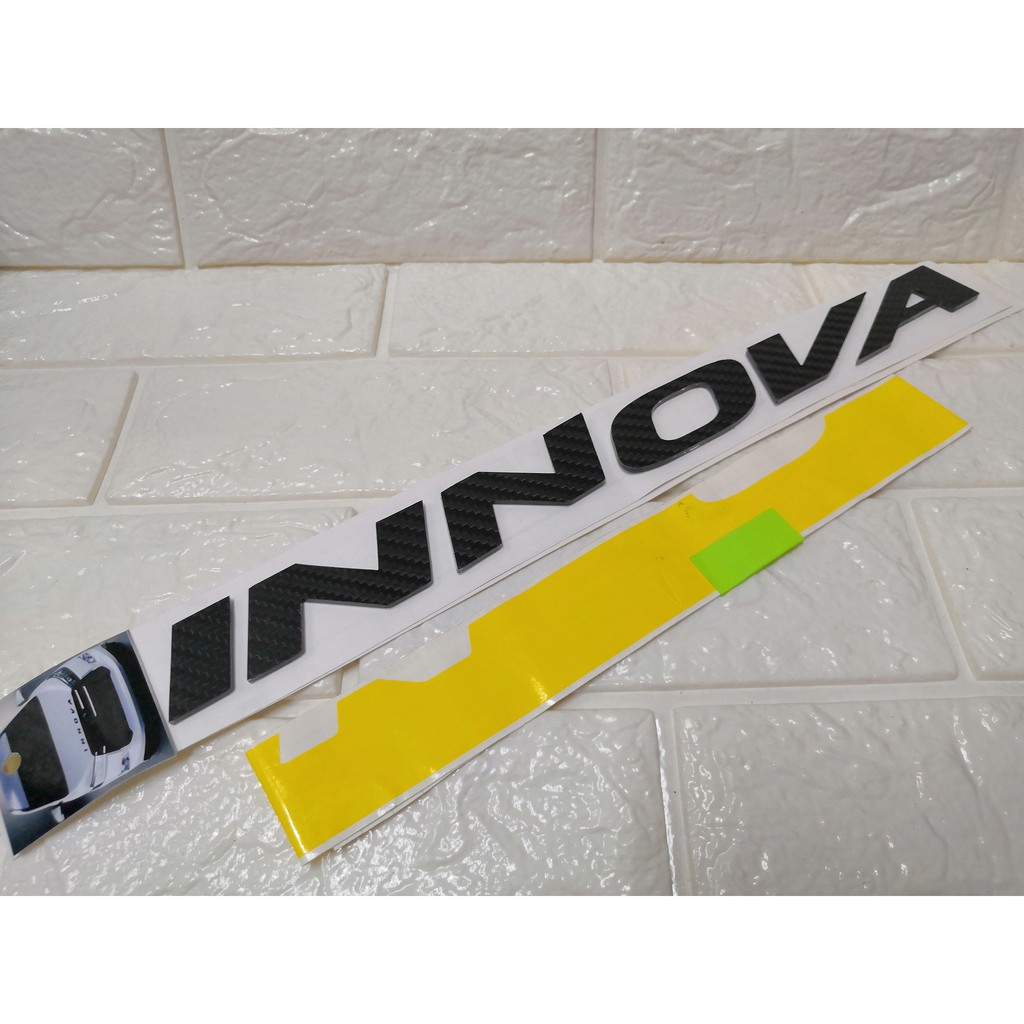 Innova Hood Emblem Carbon | Shopee Malaysia
