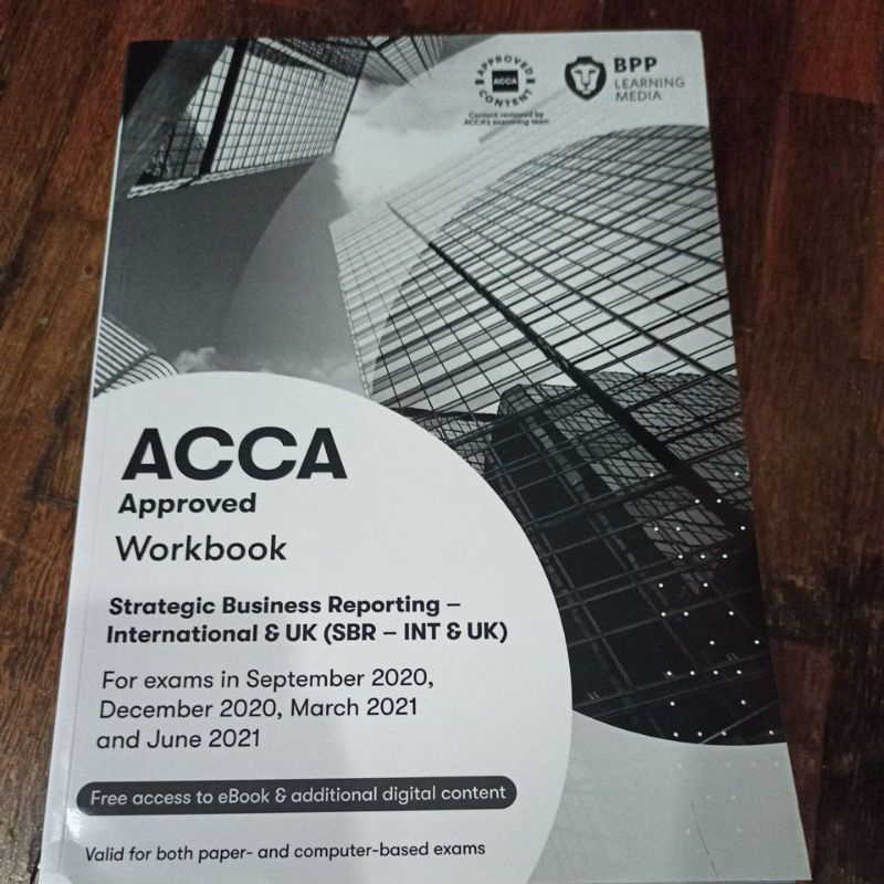 ACCA Strategic Business Reporting (SBR) Workbook | Shopee Malaysia