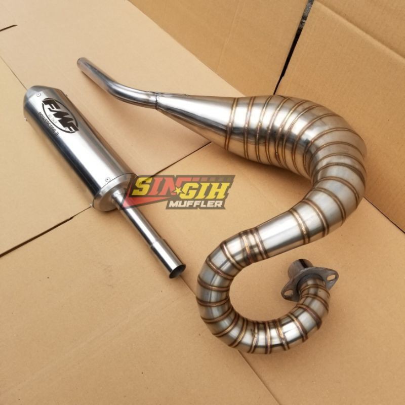 Suzuki RGX RGS RGV 2 Stroke FMF SATRIA racing Exhaust Shrimp TRAIL ...