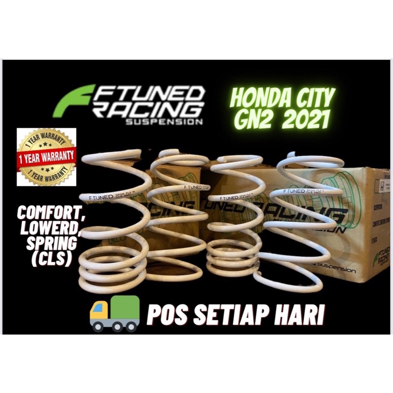 [FREE DELIVERY] Ftuned Honda City GN2 (HONDA CITY 2021) Sport Spring ...