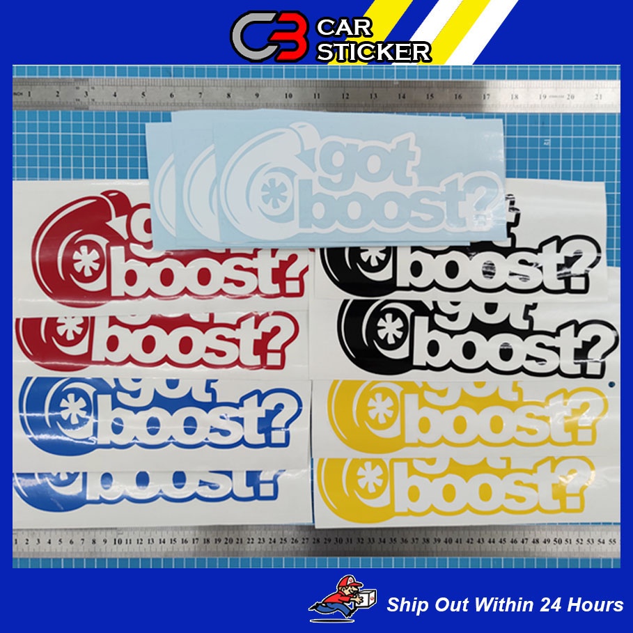 GOT BOOST turbo vtec ivtec car sticker / cs279 | Shopee Malaysia