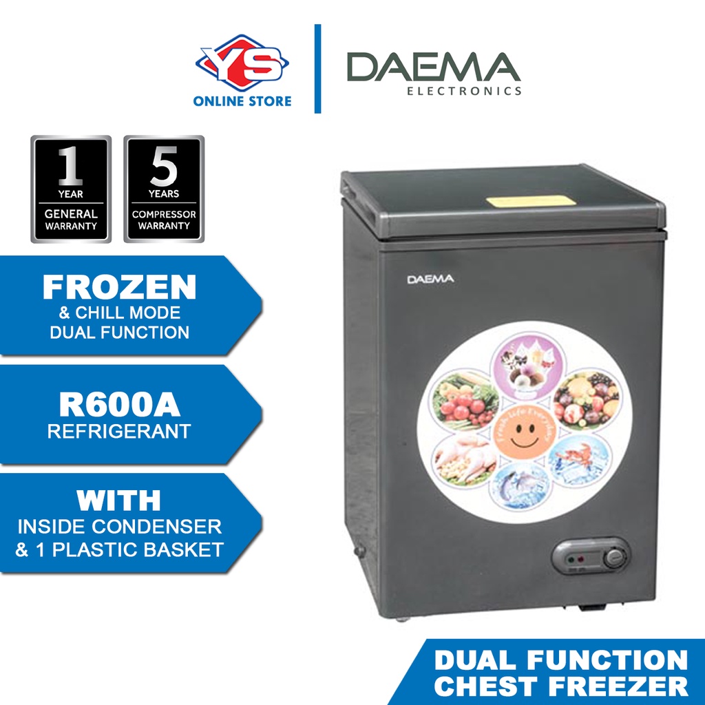Daema Dual Function R600a Chest Freezer DFZ-0801CG DFZ-1161CG DFZ ...