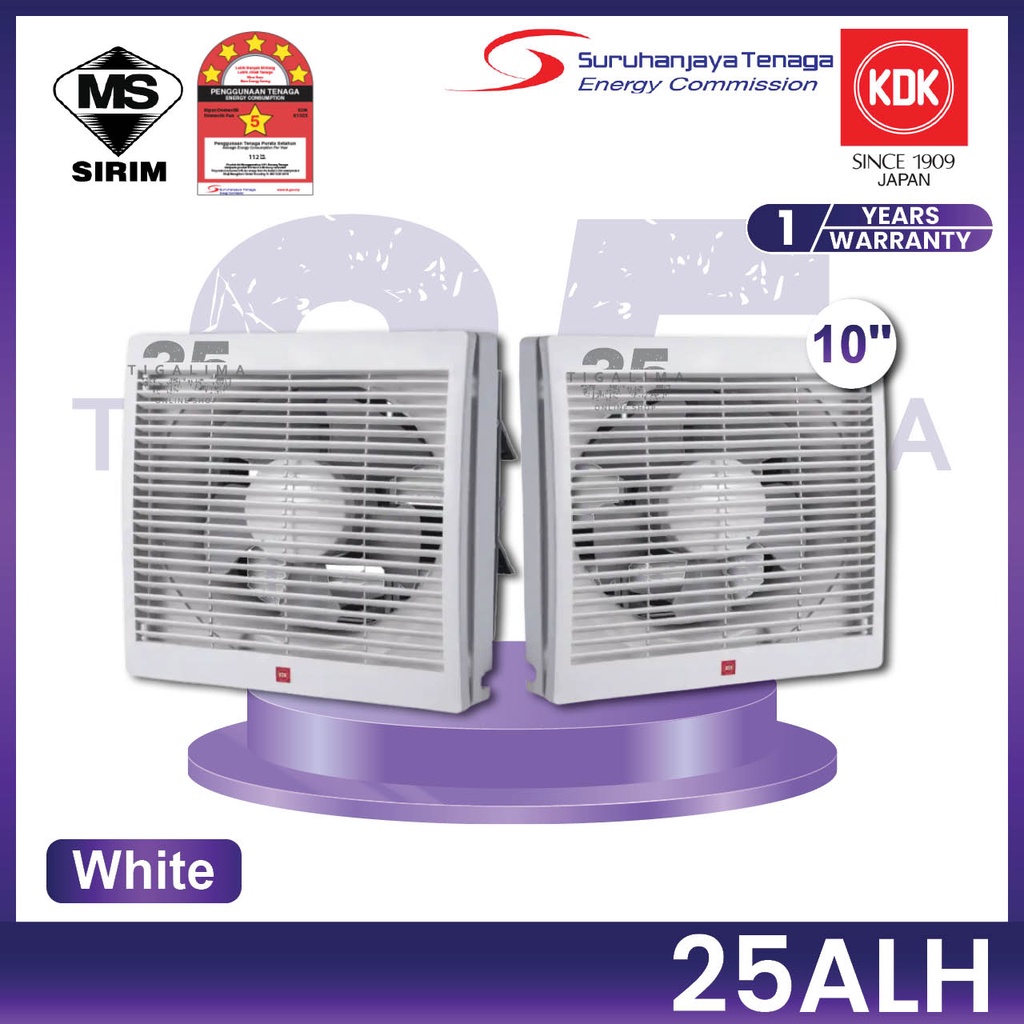KDK 20ALH 8Inch 25ALH 10Inch Wall Exhaust Fan Ventilation Fan Square ...