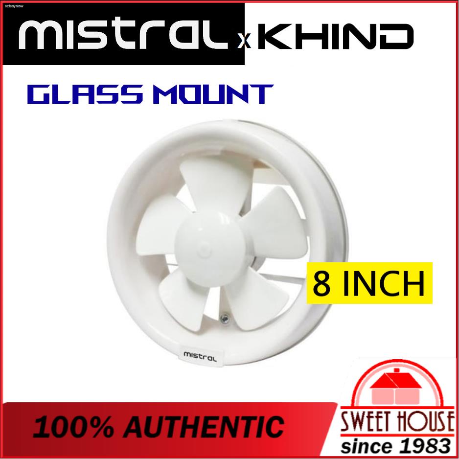 Explosion Mistral KHIND MEF8020 8" Glass Mount Exhaust Fan | Shopee ...