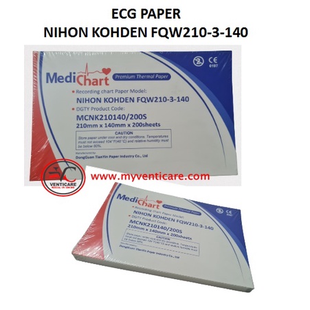 ECG PAPER NIHON KOHDEN FQW210-3-140 | Shopee Malaysia