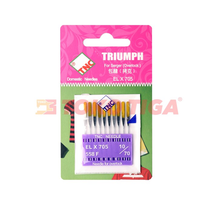 MESIN Triumph Needle/TNC ELX705 (Portable Overlock and Neci Sewing ...