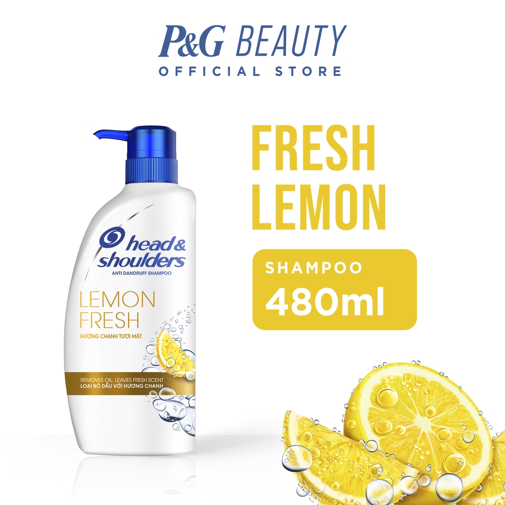 Head and Shoulders Lemon Fresh + Anti Dandruff Shampoo (480ml) | Shopee ...