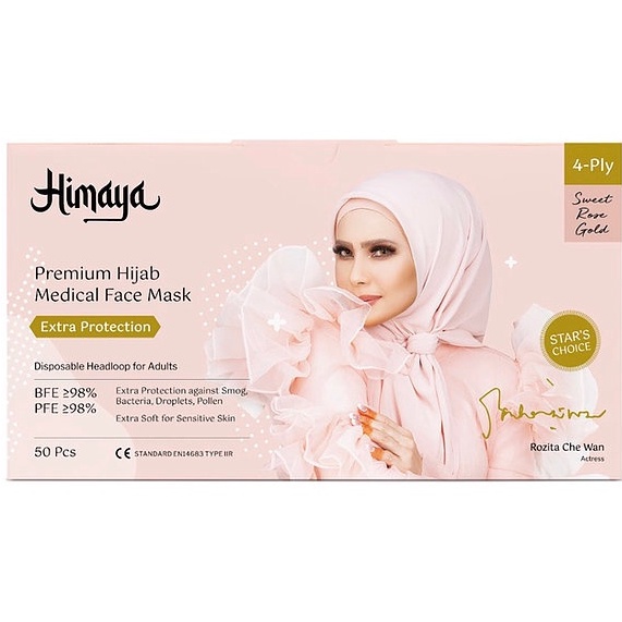 HIMAYA PREMIUM HIJAB FACE MASK (50's) | Shopee Malaysia