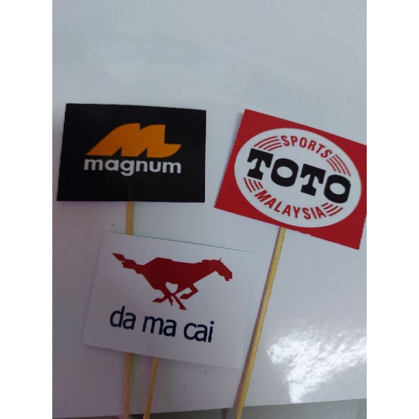 TOTO MAGNUM DAMACAI CAKE TOPPER 3PCS | Shopee Malaysia