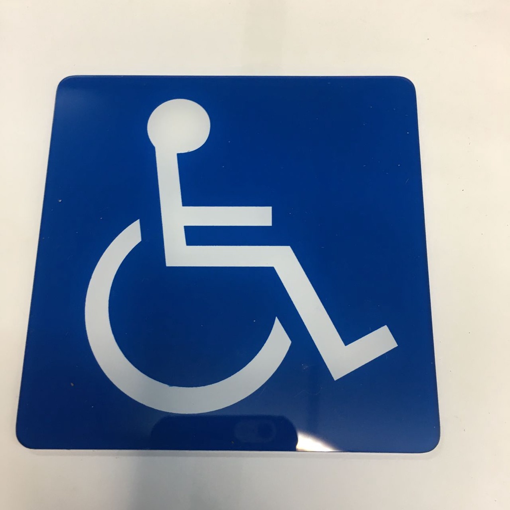 PWD signage or person with disability signboard 10 cm x 10 cm | Shopee ...
