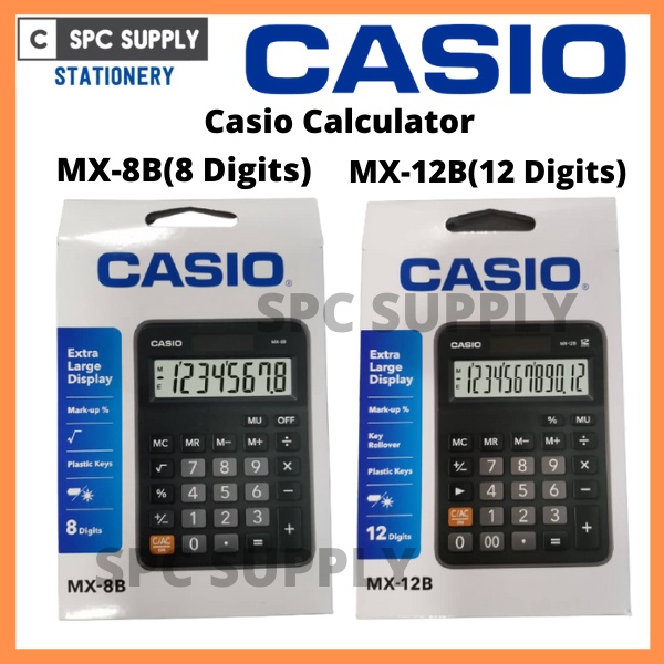 Casio Calculator/Casio MX-8B/Casio MX-12B (Original) Kalkulator Casio ...