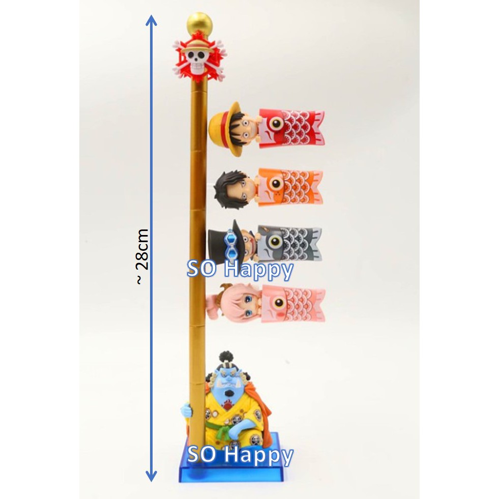 One Piece Koinobori Carp Flags Figurine Set (5 Figures) | Shopee Malaysia