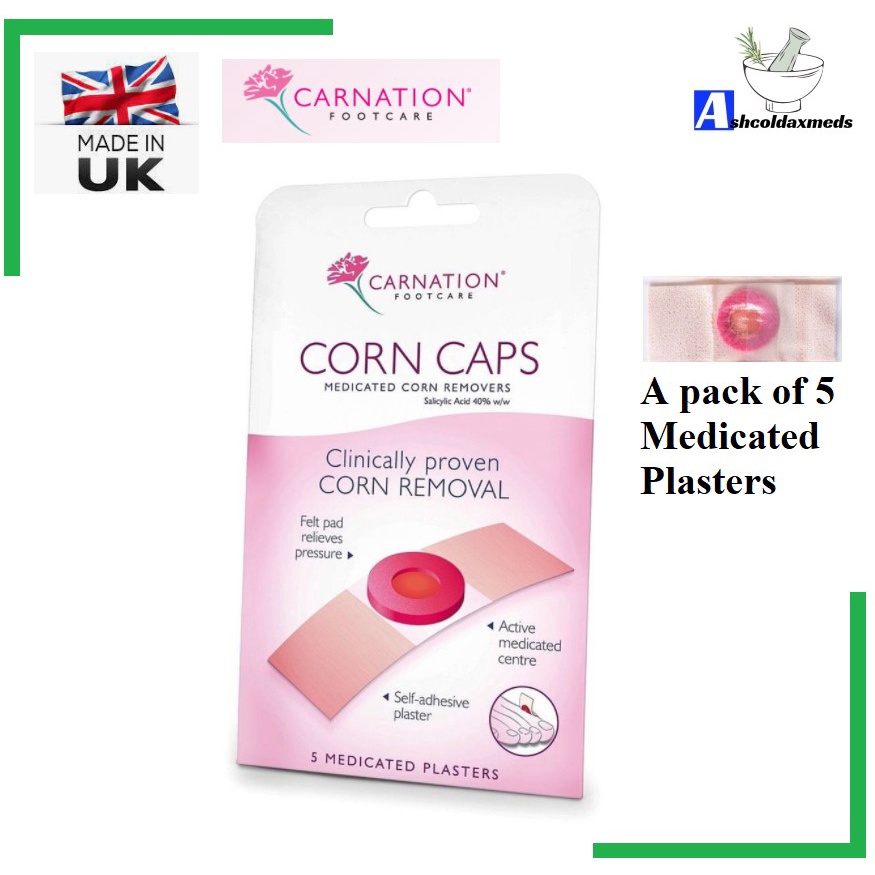 Carnation Corn Caps Medicated Plasters 5's EXP08/2027 | Shopee Malaysia