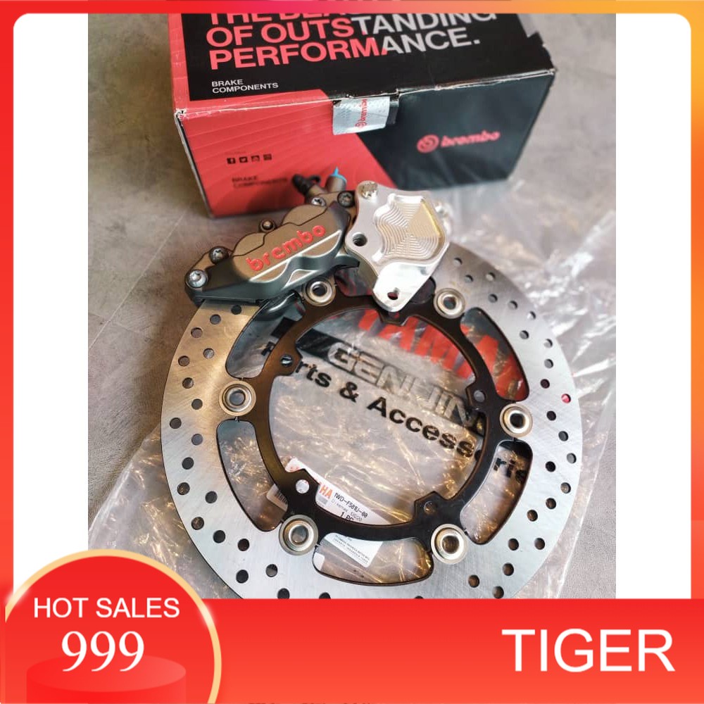 Brembo P4 Set PNP Yamaha Xmax V1 V2 Front Brake Caliper 4Pot With ...