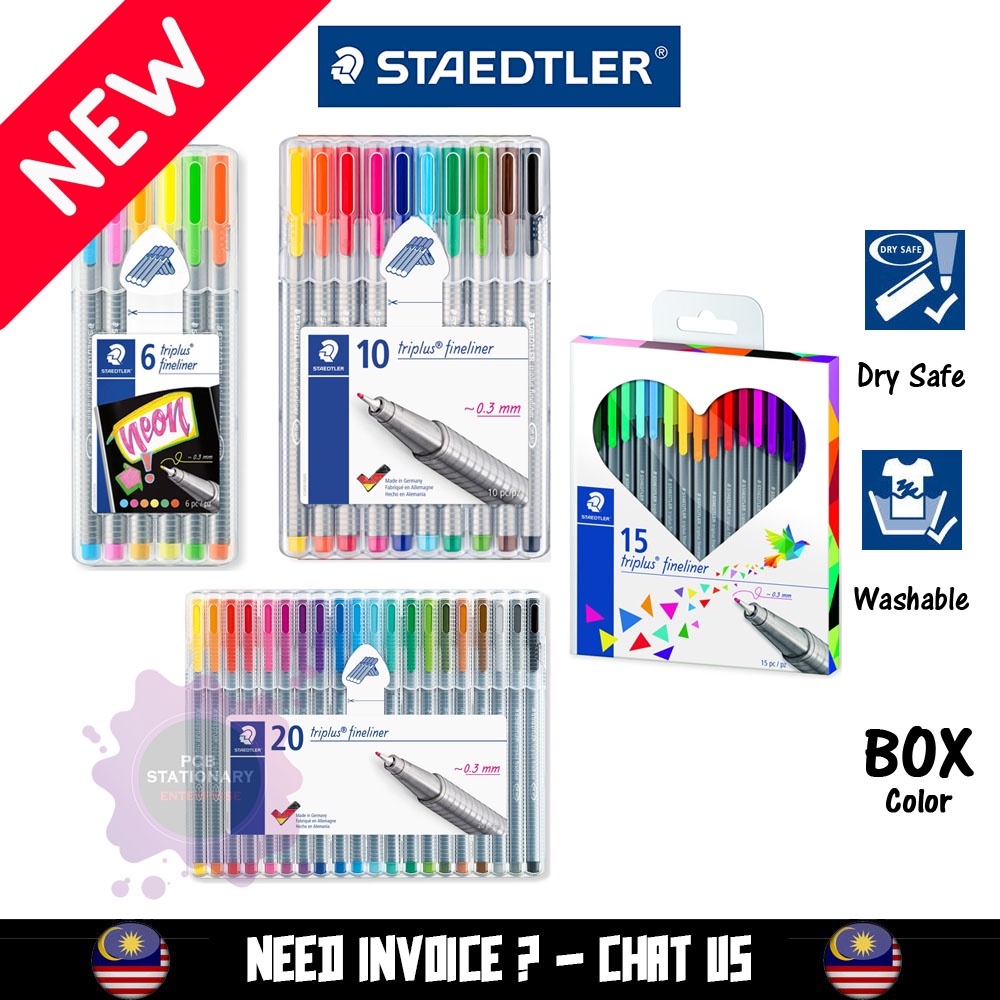 Staedtler Triplus Fineliner 334 - 10 Color /Drawing Pen Color Pen ...
