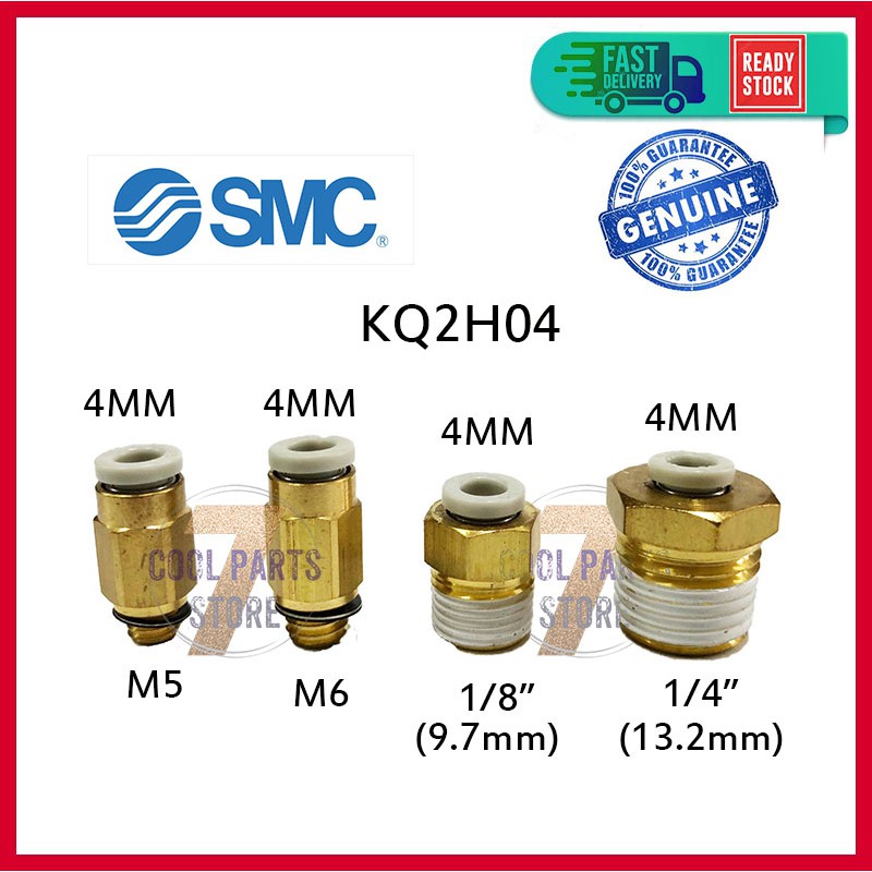 SMC KQ2H Pneumatic Fitting Male Connector Straight Type 4mm/6mm/8mm/10mm/12mm/16mm SMC Japan Air ...