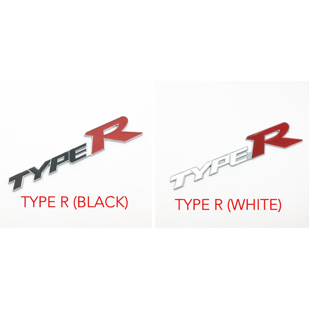 TYPE R BLACK TYPE R WHITE EMBLEM HONDA CIVIC TYPE R MUGEN EMBLEM TYPE R ...
