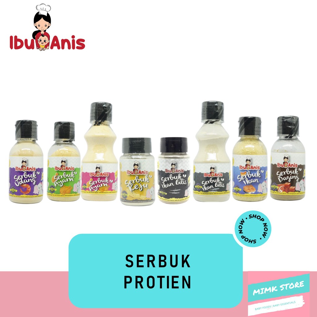 Ibu Anis Babyfood Seasoning Series Powder (Bilis, Chicken, Fresh Fish ...