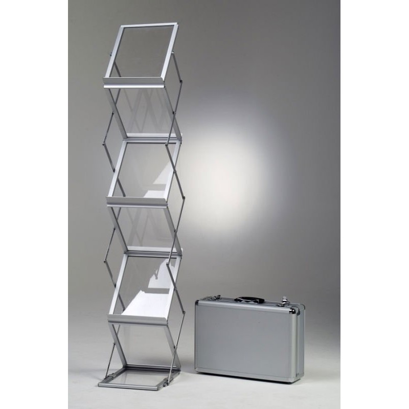 [Genuine Imports] 6-tier shelf for catalogs, brochures, menus with A4 ...