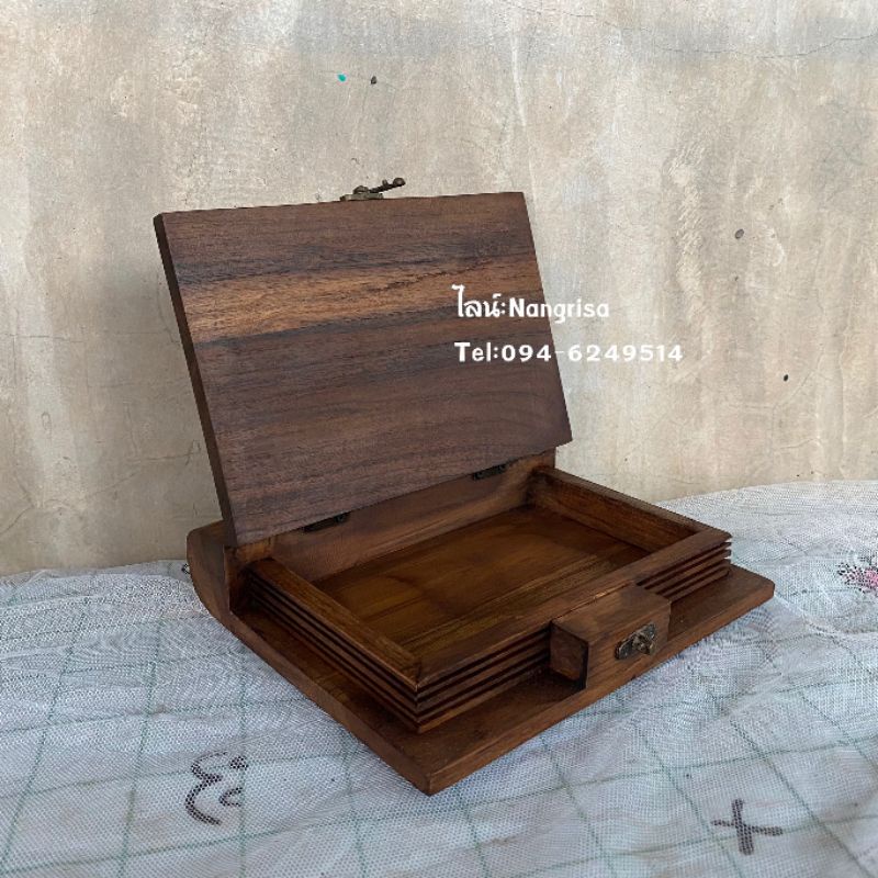 Teak Box Book-Shaped Sundries (Made Of Real Wood) | Shopee Malaysia