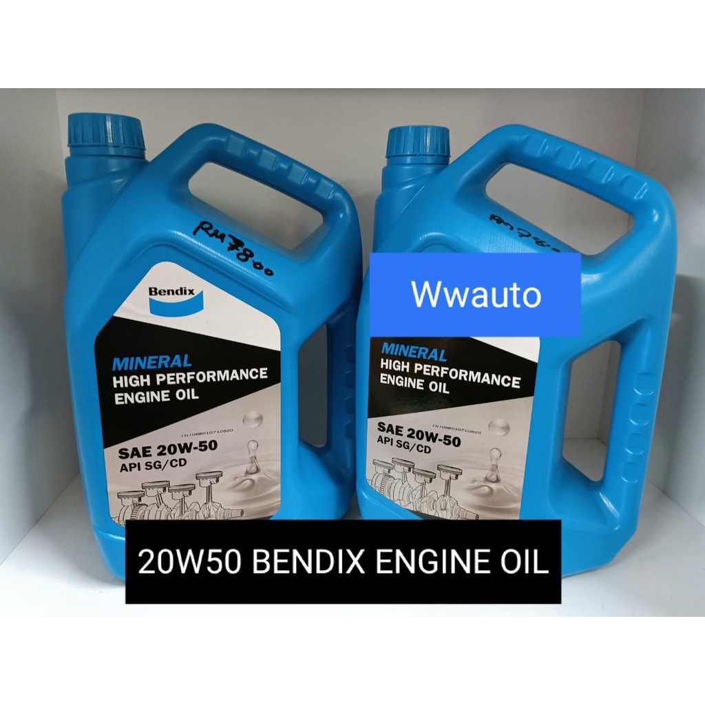 BENDIX 20W50 ENGINE OIL ( 4 LITRE) | Shopee Malaysia
