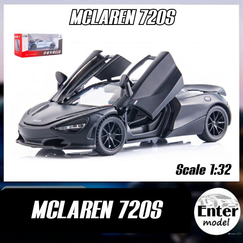 Model Car With Sound Light Premium Grade MCLAREN 720S Scale 1/32 Length ...
