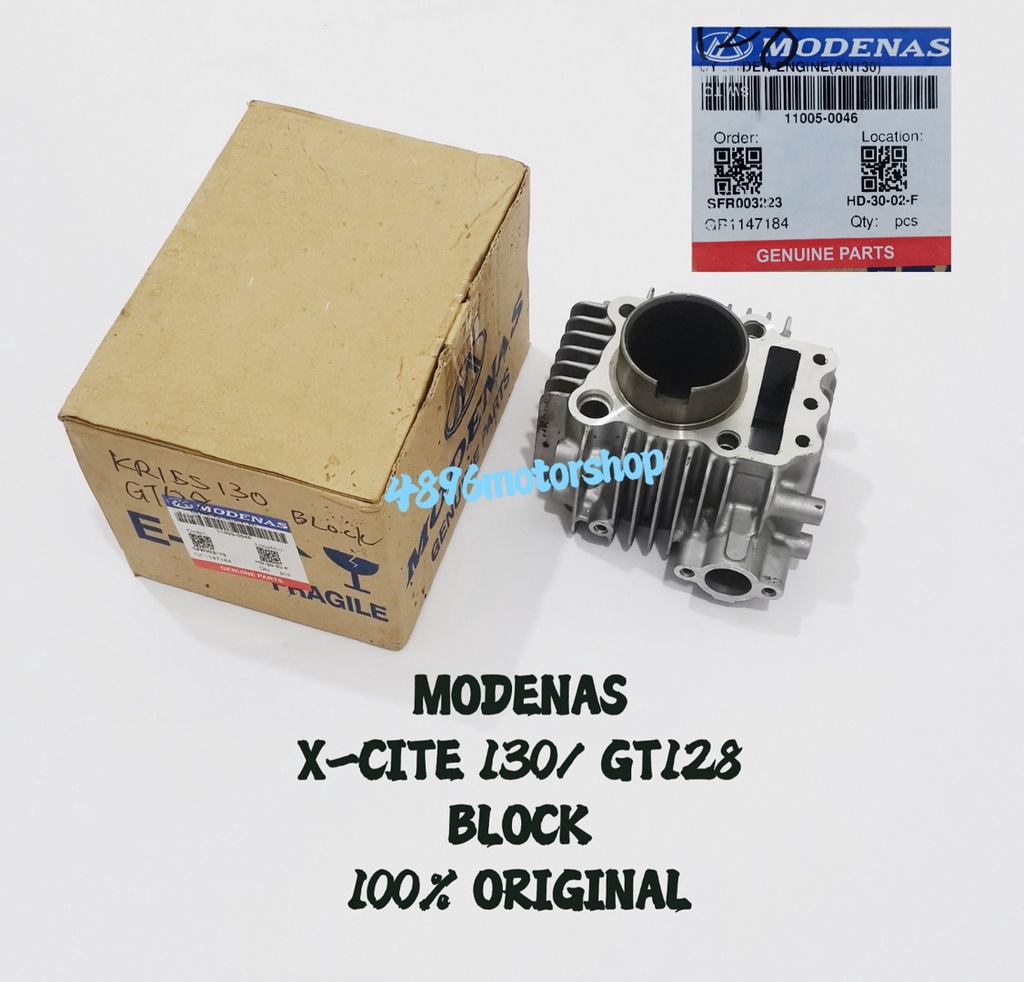 100% ORIGINAL EMOS MODENAS X-CITE 130 GT128 CYLINDER HEAD BLOCK ORI 11005-0046 | Shopee Malaysia
