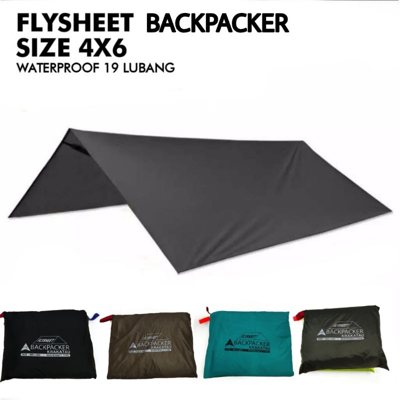 TENDA Flysheet 4x6 Meter Ultralight Waterproof Size 4x6 Meter ...