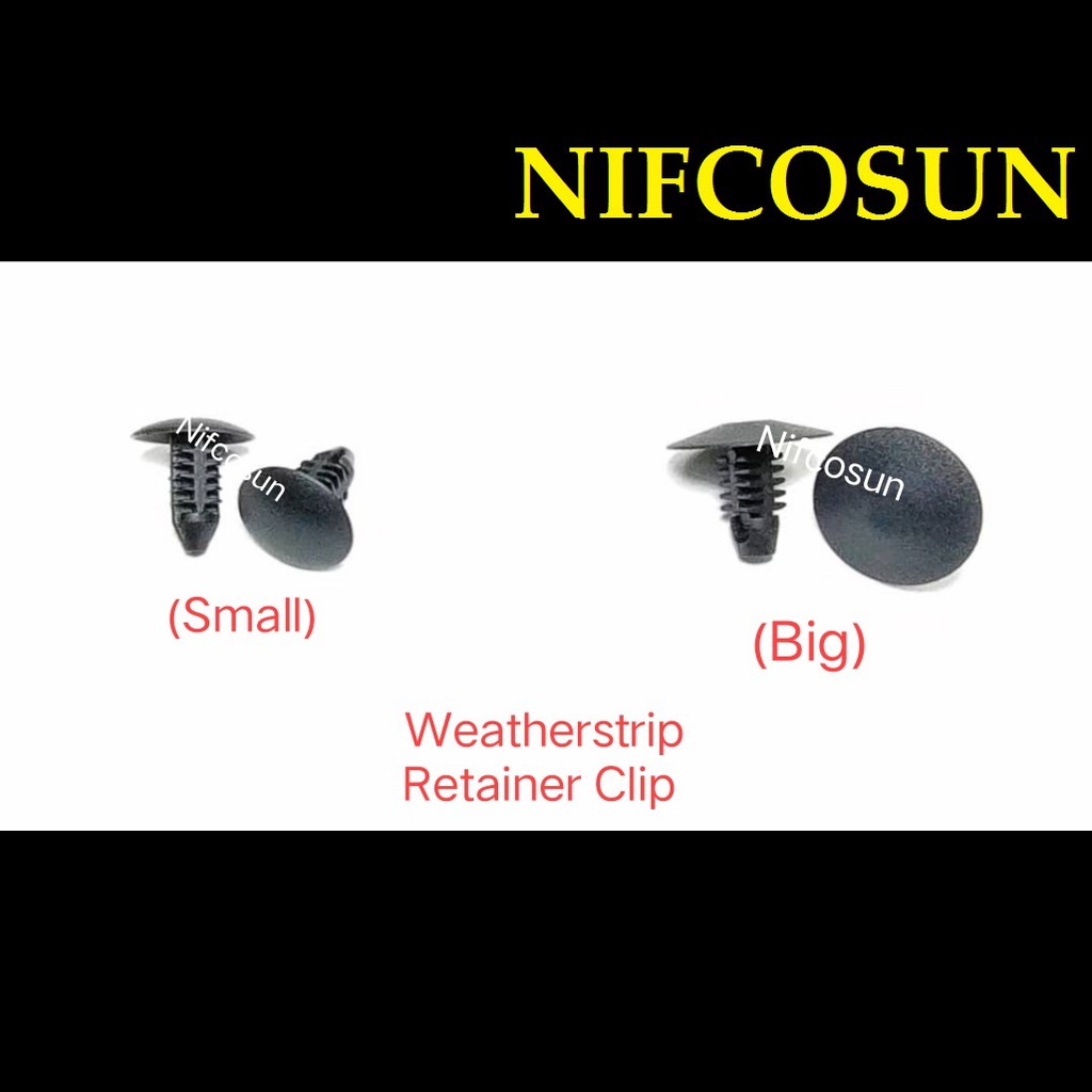 [READY STOCK] UNIVERSAL AUTOMOBILE WEATHERSTRIP RETAINER CLIP (BIG HEAD ...