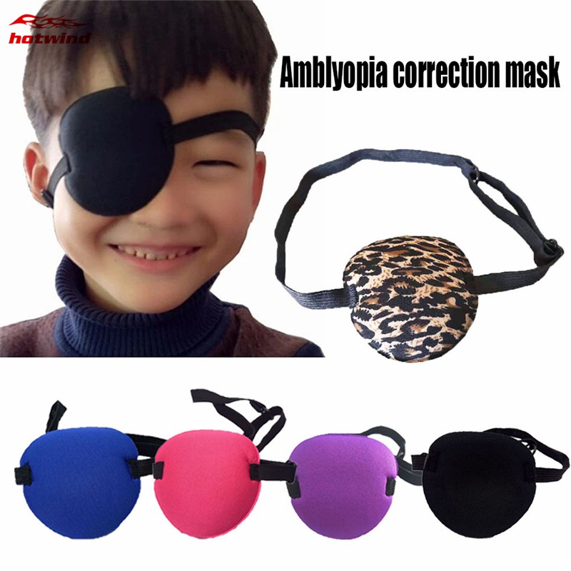 HW Children Amblyopia Correction Eye Patch Kids Concave Adjustable Foam ...