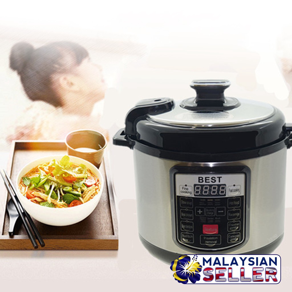 grab BEST 5 Litre Electric Pressure Cooker ( 5L ) | Shopee Malaysia