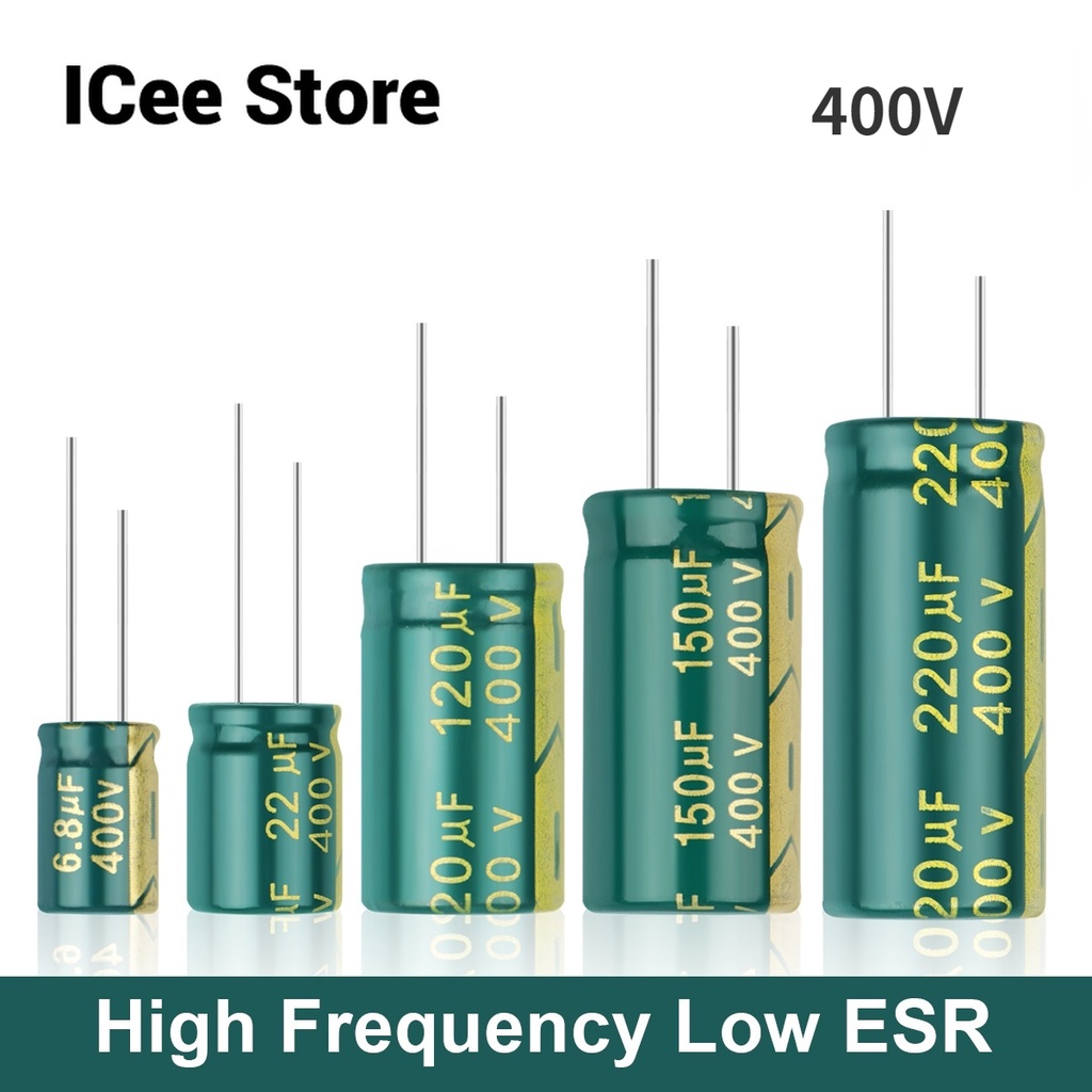 Aluminum Electrolytic Capacitor 400V High Frequency Low ESR 500V 2.2UF 4.7UF 6.8UF 10UF 15UF ...
