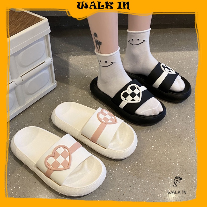 READY STOCK🎁WALK IN Anti-slip Slipper Couple Living Room Indoor Outdoor ...